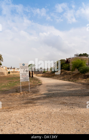 United Nations Buffer Zone in the middle of the checkpoints between ...