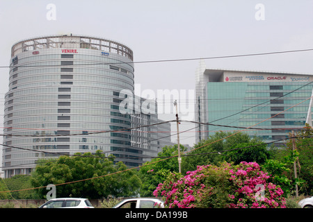 Corporate office buildings at th DLF CYBER CITY, Gurgaon, NCR region ...