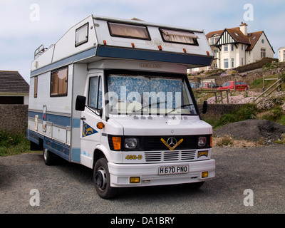 Classic Mercedes campervan, UK Stock Photo - Alamy