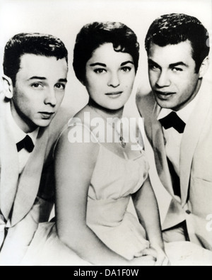 THE TEDDY BEARS US pop trio from left Marshall Lieb, Annette Kleinbard ...