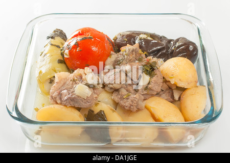 chanakhi - Georgian dish of stewed lamb and vegetables Stock Photo - Alamy