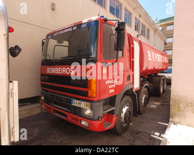 An image of a DAF 95 360 fire truck stationed at Porto de Mos. The ...
