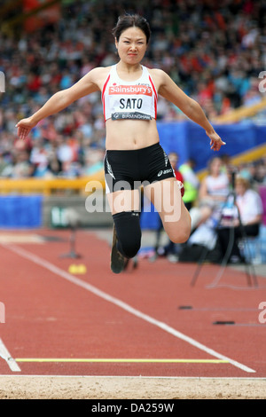 Mami Sato (Japan) in the womens (F42/F44) Long Jump at the Sainsbury’s ...