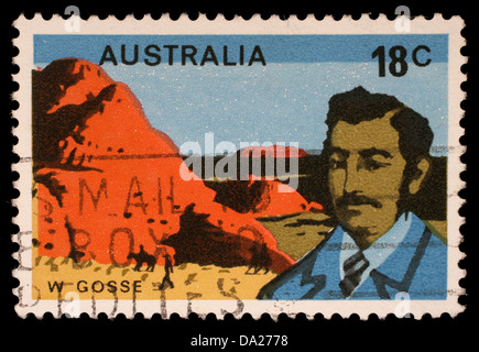 Ayers Rock, postage stamp, Australia, 1976 Stock Photo - Alamy