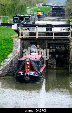 Semington lock on the Kennet and Avon canal in Wiltshire, UK Stock ...