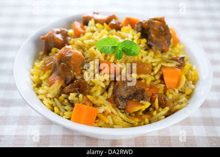 Arabic mutton rice. Arab middle eastern food Stock Photo - Alamy