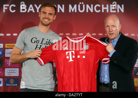 Munich, germany. 2nd July, 2013. Jan Kirchhoff of FC Bayern Muenchen ...