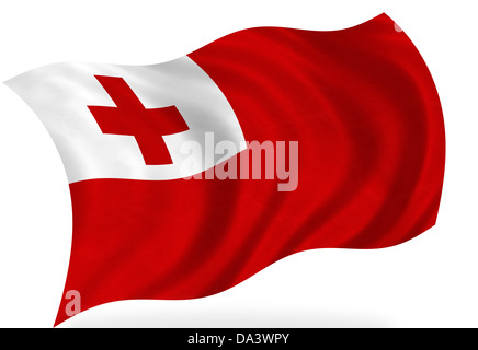 Isolated Tonga Flag Stock Photo - Alamy