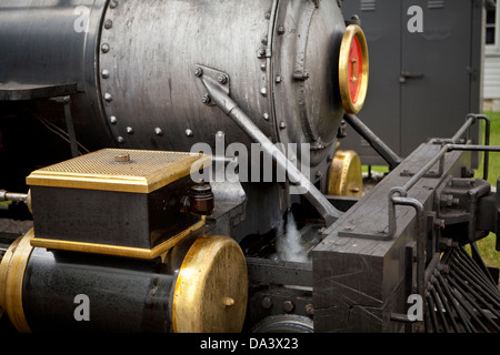 The 1932 Edison steam locomotive is seen in Dearborn' Greenfield ...