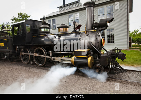 The 1932 Edison steam locomotive is seen in Dearborn' Greenfield ...