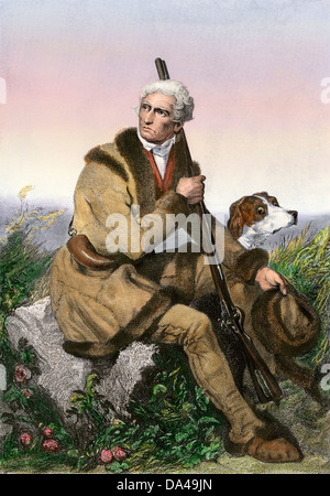 Daniel Boone American pioneer explorer hero Stock Photo - Alamy