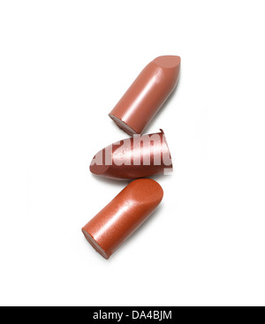 red brown lipstick chop cut out onto a white background Stock Photo - Alamy