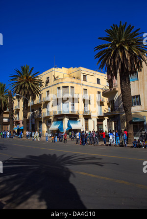 Art Deco Italian Colonial Building, Asmara, Eritrea Stock Photo - Alamy