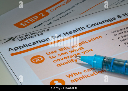 Healthcare insurance application Stock Photo - Alamy