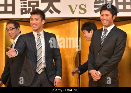 Akio Shibata (JPN), JULY 3, 2013 - Boxing: Ryota Murata of Japan ...