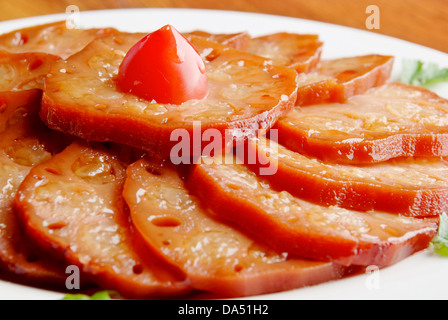 lotus root with sticky rice Stock Photo - Alamy