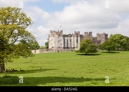 Raby Castle, Durham, England. Medieval castle built in 1379 by John de ...