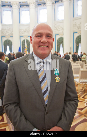 Russian President Vladimir Putin at the ceremony. Credit: Dmitry Azarov ...