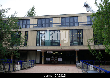 University of Bath Claverton Down campus buildings by the lake ...