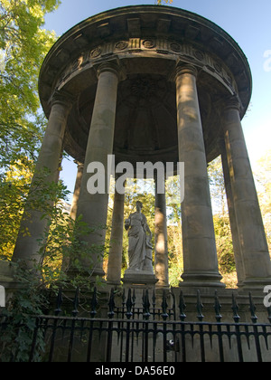 St Bernard's Well, Edinburgh, Scotland. Coloured line engraving by ...