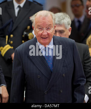 Former King Albert II of Belgium during the opening ceremony of the ...