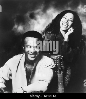 WOMACK AND WOMACK Promotional photo of US music duo of Cecil Womack and ...