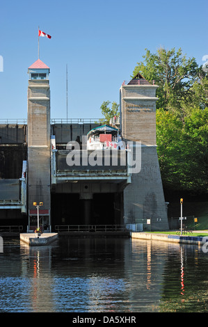 Canada, Canal, Clouds, Lift Lock, Lift, Lock, Ontario, Peterborough ...
