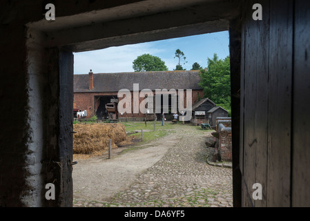 The farm yard at Acton Scott Historic working farm. Shropshire Stock ...
