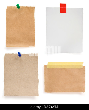 Old green pushpin isolated on white background. Copy space. Stationery ...