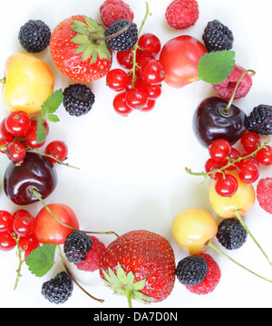 berry assortment - raspberries, blackberries, strawberries, currants ...