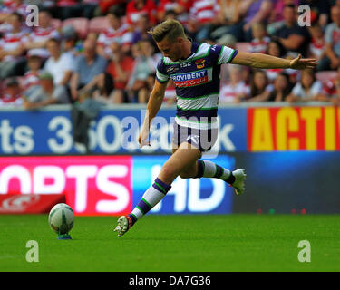 Wigan, Greater Manchester, UK. 05th July, 2013. Chris Tuson of Wigan ...