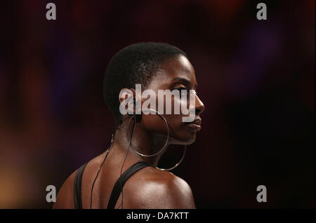 British singer, choreographer and jury member Nikeata Thompson stands ...