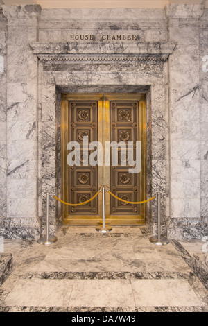 Senate Chamber in the Washington State Capitol building in Olympia ...