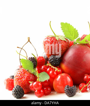 berry assortment - raspberries, blackberries, strawberries, currants ...