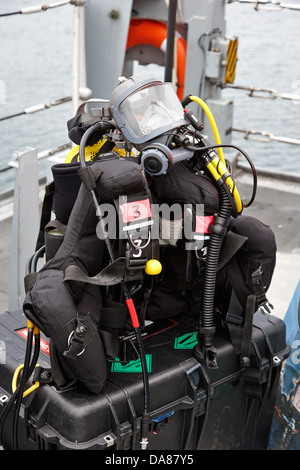 british navy divers equipment Stock Photo - Alamy