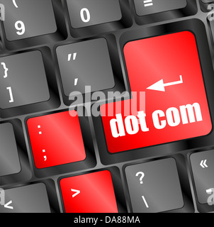 dot com button on computer keyboard key Stock Photo - Alamy
