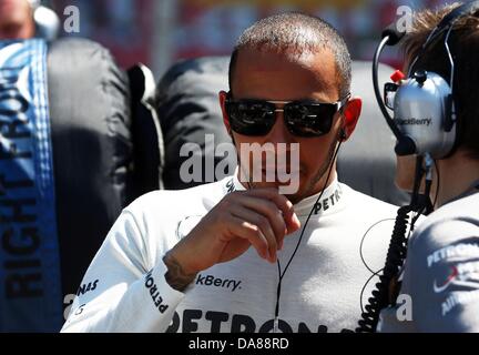 British driver Lewis Hamilton is seen at the Australian Formula One ...