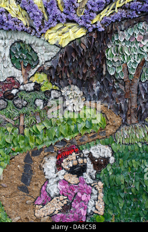 Traditional well dressing in Bakewell Derbyshire. England Stock Photo ...