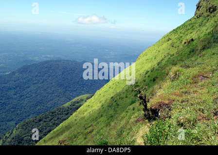 Western Ghats India Landscape View at Kodachadri mountain peak Stock ...