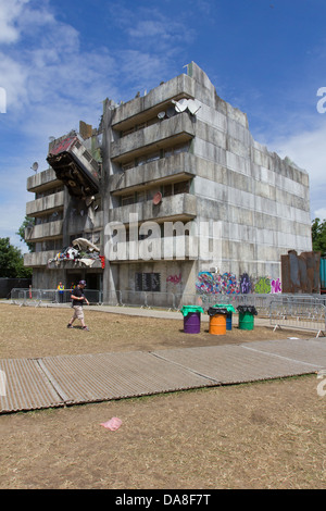 The London Underground club, Block9, Glastonbury festival 2013 Stock ...