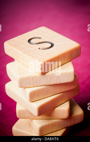 stack of Scrabble tiles Stock Photo - Alamy