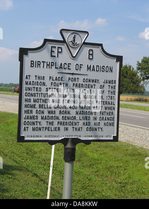 Historic home of James Madison, Montpelier, Virginia Stock Photo - Alamy