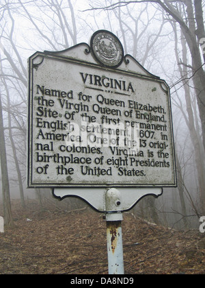 VIRGINIA Named for Queen Elizabeth, the Virgin Queen of England. Site ...