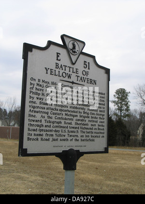 The Battle of Yellow Tavern Stock Photo - Alamy