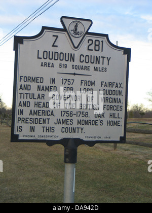 LOUDOUN COUNTY Area 519 Square Miles Formed in 1757 from Fairfax, and ...