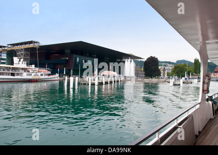 Switzerland, Lucerne lake, Lucerne, KKL Arts and Congress Centre ...