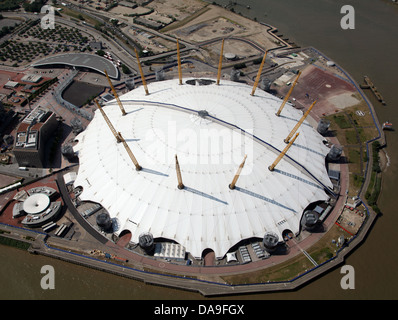 aerial view of the O2 Arena, Millennium Dome, London Stock Photo - Alamy