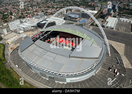 Aerial view of Wembley Stadium, England’s National Stadium, home of the ...