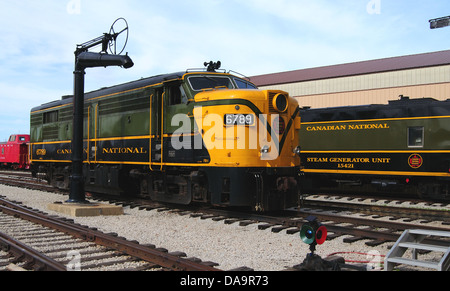 Restored Canadian National Steam Locomotive 6015 On Display in Jasper ...