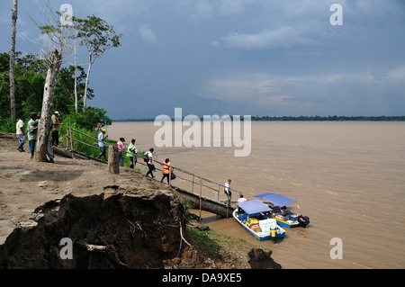 South America, Peru, Indigenous, Indian tribe, Indian Village, Ticuna ...